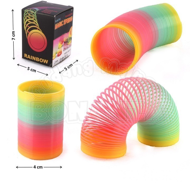 Jual [Bonanza] Mainan Anak Spring Rainbow L (4x7cm) Magic Spring ...