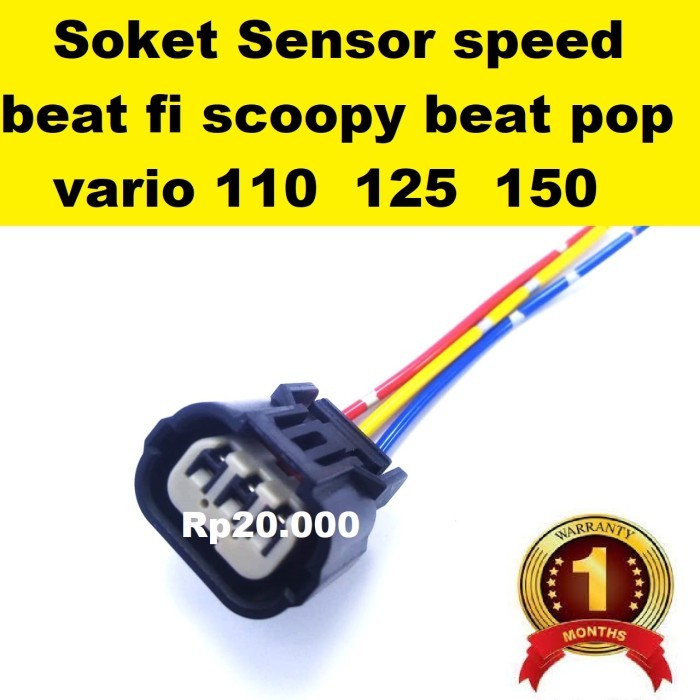 Jual Socket soket speed sensor spedo Honda Beat fi esp scopy Vario 125 ...