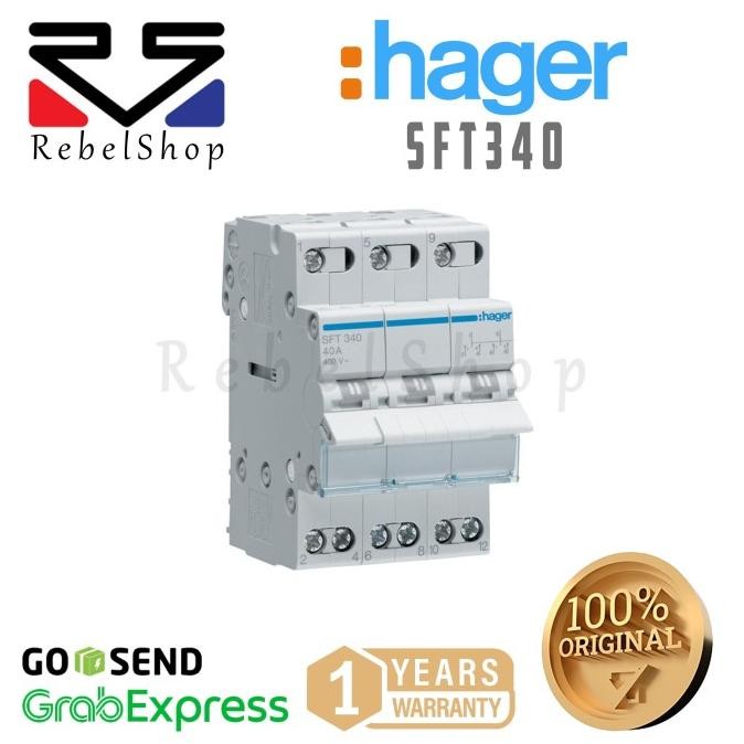 Jual Hager Changeover Switches Cos Sft340 3P 40A - Change Over Genset ...