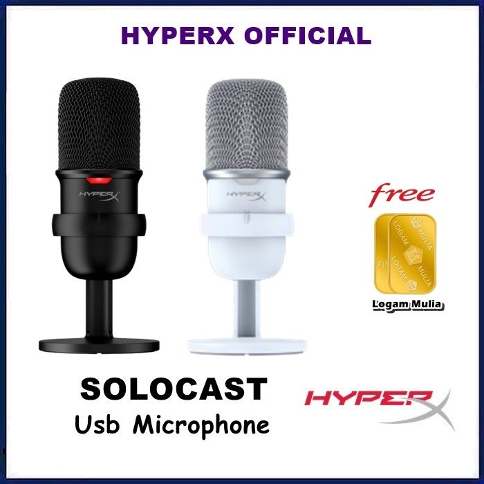 Jual Hyperx Solo Cast Gaming Microphone Hyper X Kingston Usb Mic ...
