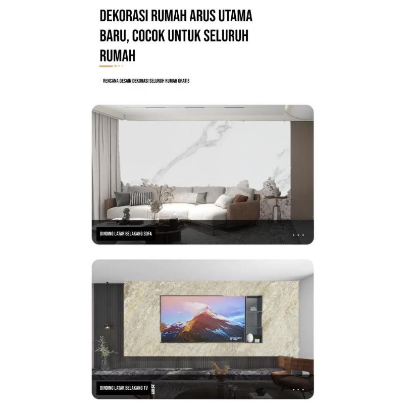 Jual (LAIV) PVC UV Marble Sheet PVC Board Panel Dinding Marmer ...