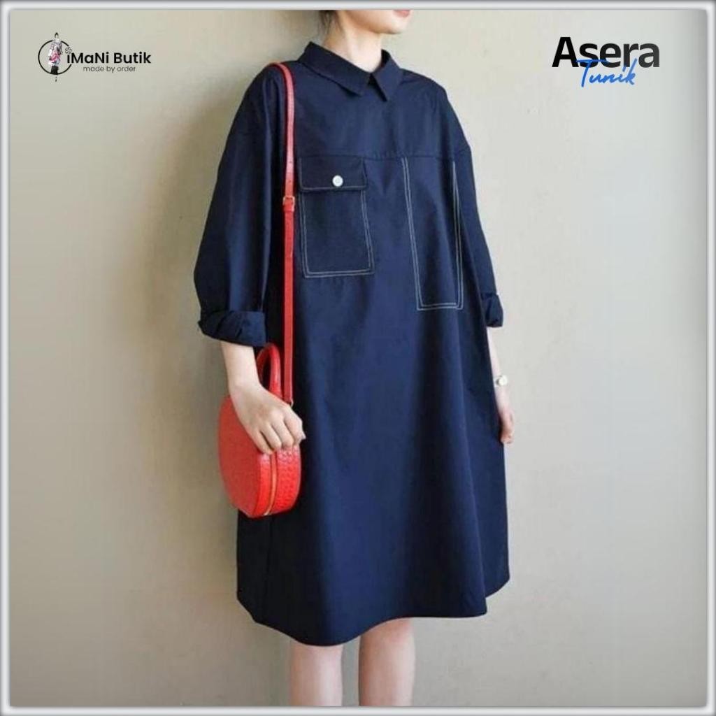 Jual Tunik Asera | Fashion Muslim Wanita Imani Butik Tunik Model Polos ...