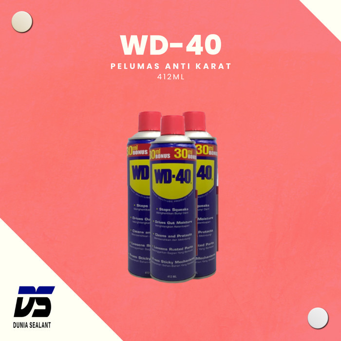 Jual WD40 412ML / WD 40 412ML PELUMAS ANTI KARAT LUBRICANT | Shopee Indonesia