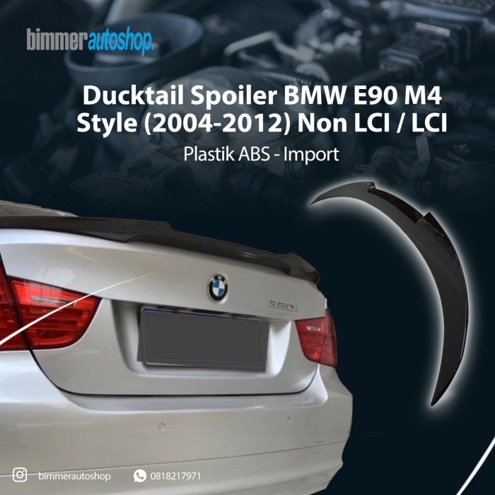 Jual NEW Ducktail Spoiler BMW E90 M4 Style Plastik ABS Import | Shopee ...