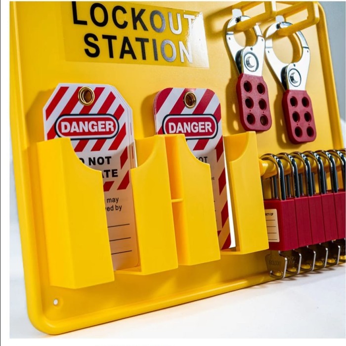 Jual TERBARU Lockout Tagout Station With LOTO Devices. Lock Out Tag Out ...