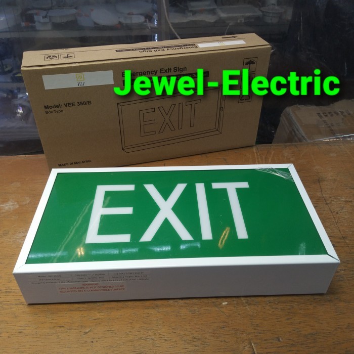 Jual Lampu Exit Dinding Emergency/Exit Lamp Led/Emergency Exit Vitalite ...