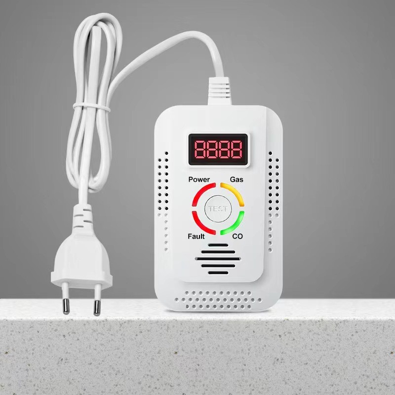 Jual Baru 2 IN 1 Natural Gas Detector and Carbon Monoxide Detector Plug ...