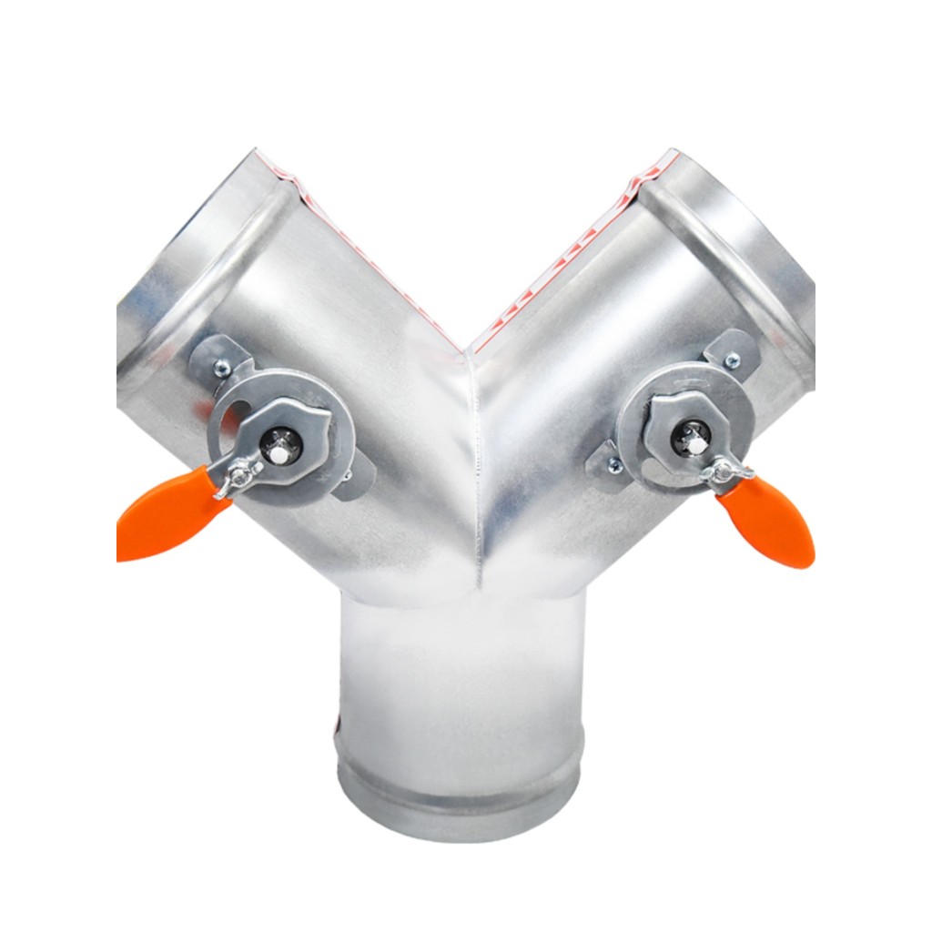 Jual NEW Galvanized Y-type Manual Duct Air Volume Regulating Valve Air ...
