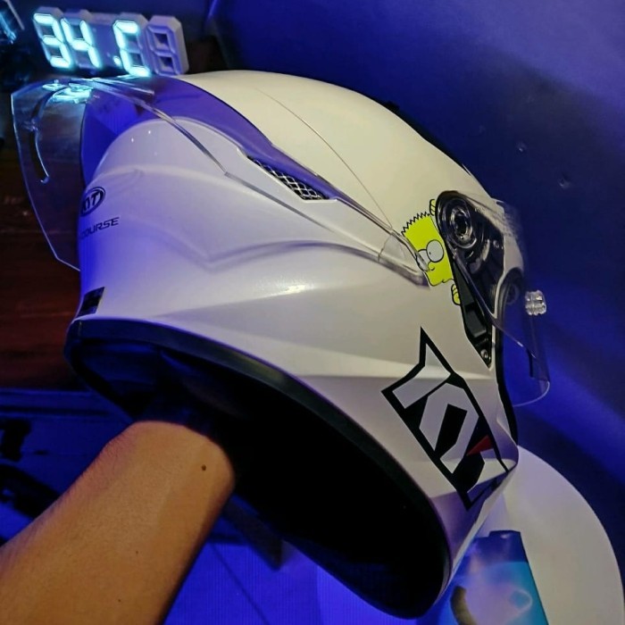 Jual BEST SELLER SPOILER HELM KYT TT COURSE / SPOILER KYT TT COURSE ...