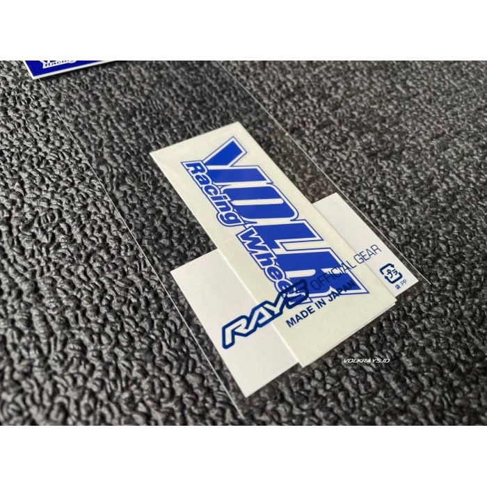 Jual Rays Volk Racing TE37 Repair Disk Sticker Blue Japan (4 set ...