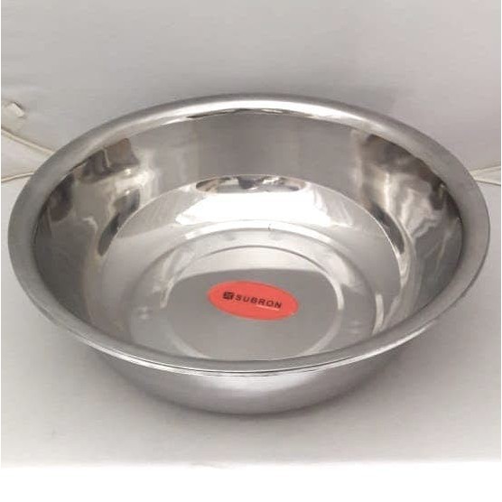 Jual Baskom Stainless Subron Lebar 400 Mm Tinggi 140 Mm | Shopee Indonesia