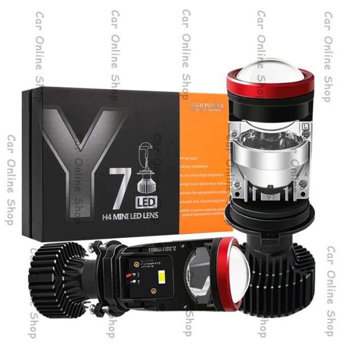 Jual NEW Lampu Projector Mini H4 Y7 Y7D LED Mobil 12V 24V Fish Eye ...