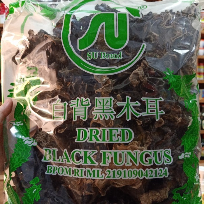 Jual Su Brand Jamur Kuping Hitam/ Jamur Lember Kering Hitam/ Bokji ...