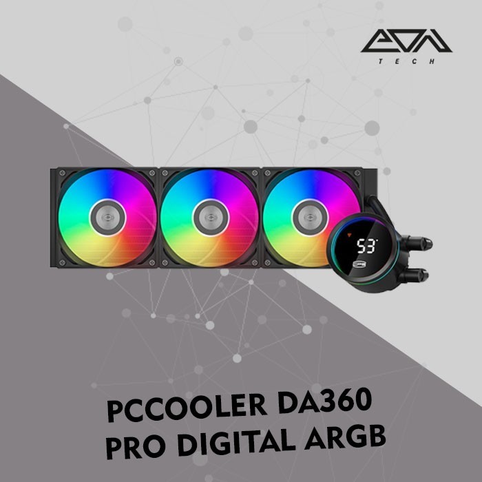 Jual PCCOOLER DA360 PRO DIGITAL ARGB LIQUID CPU COOLER 360mm SUPPORT ...