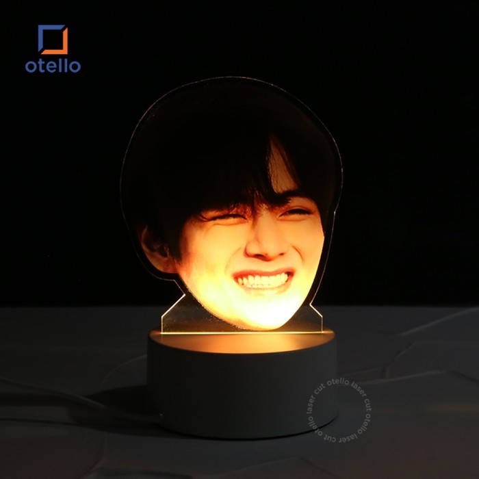 Jual Acrylic Night Lamp BTS Member Face Lampu Tidur LED Hias Akrilik ...