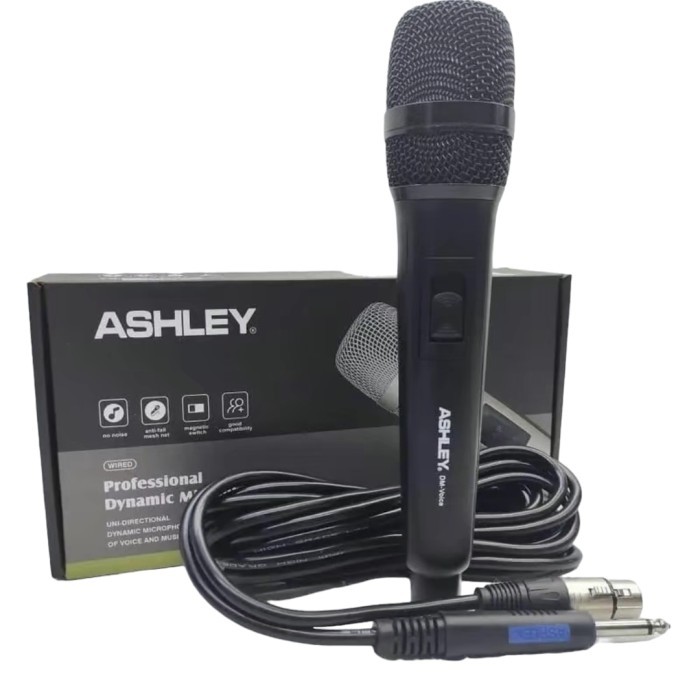 Jual Mic Kabel Ashley DM Voice Microphone Ashley dm voice Original ...