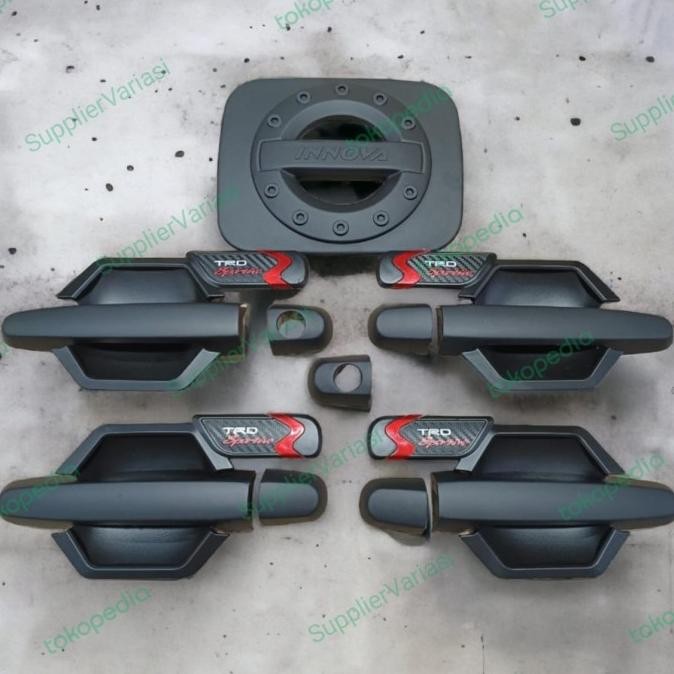 Jual paket Handle Outer Tank cover Innova 2004-2015 Hitam doff model TRD | Shopee Indonesia