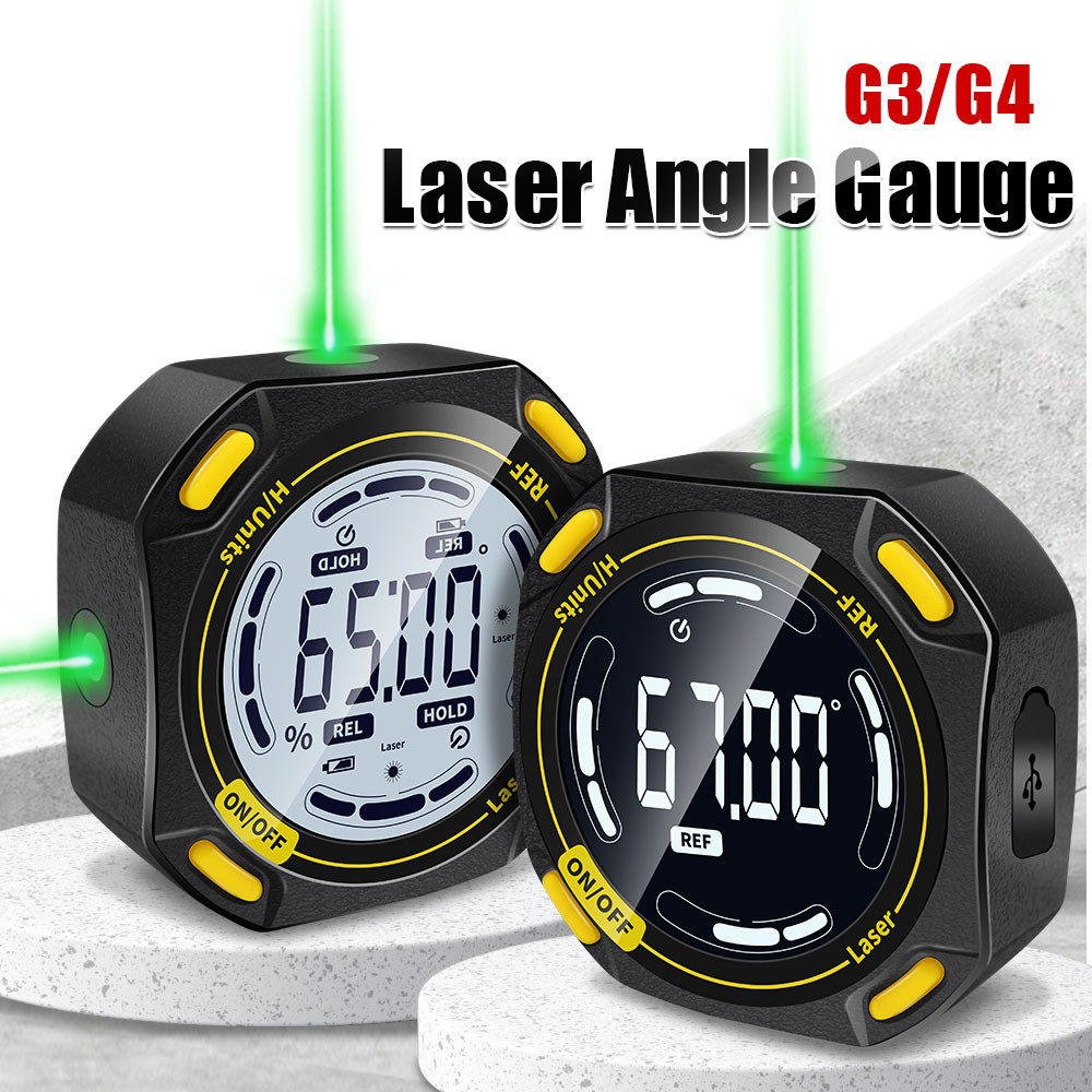 Jual HONYA Green Laser Digital Protractor Angle Measure Inclinometer 5 ...
