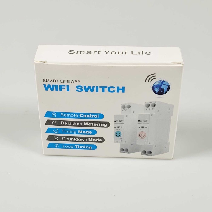 Jual MCB kWh Meter Timer Din Rail 1 Phase WiFi Circuit Breaker Smart ...
