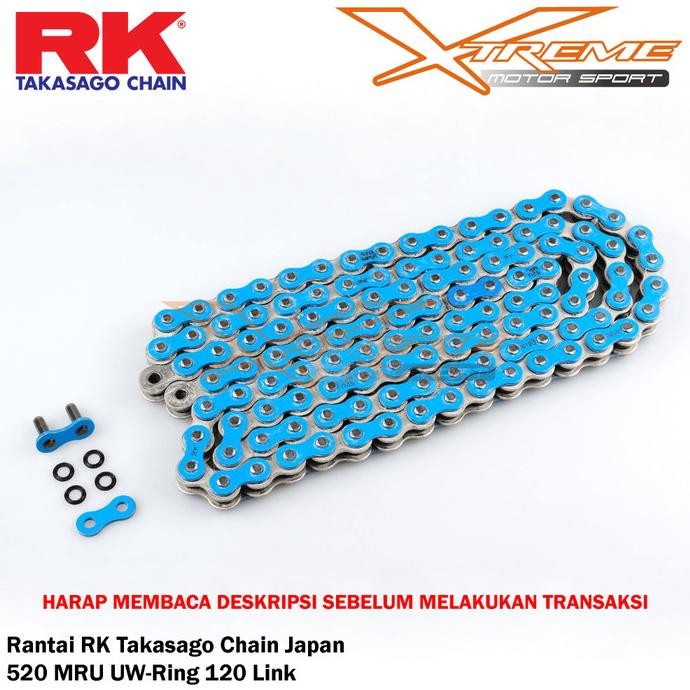 Jual Rantai Rk Chain Japan 520 Mru Uw-Ring Ninja 250 Er6 Z250 R25 Mt25 ...