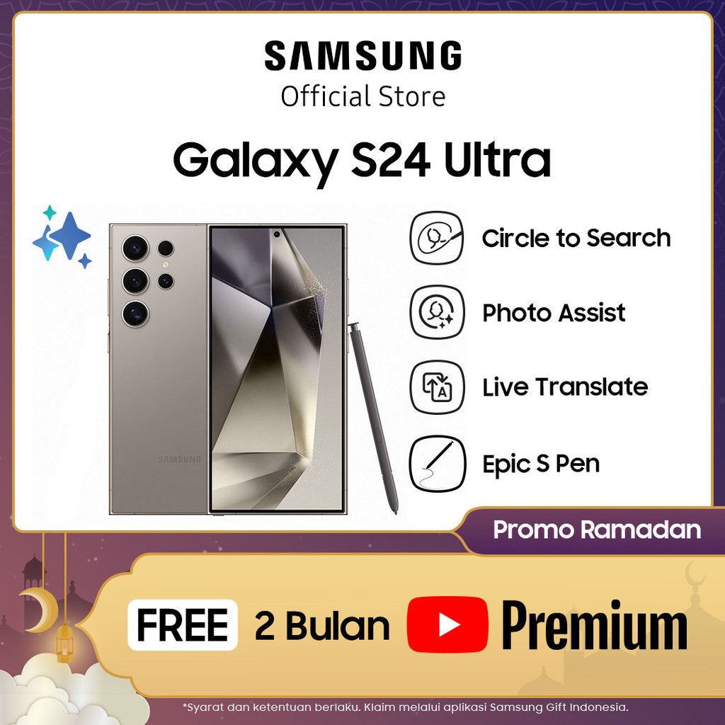 Jual Samsung Galaxy S24 Ultra 12/256GB-Titanium Gray,Smartphone AI ...