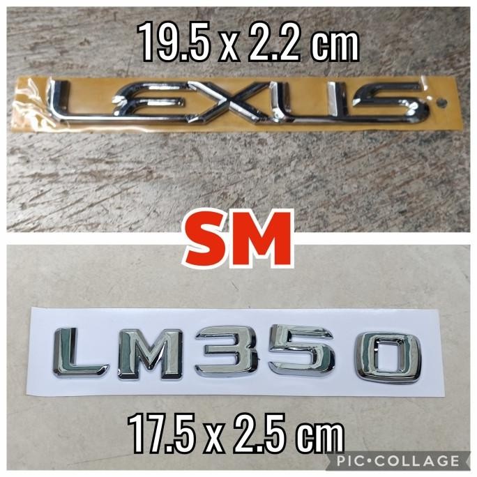 Jual Promo paket emblem tulisan LEXUS dan LM 350 dari alphard ke lexus ...