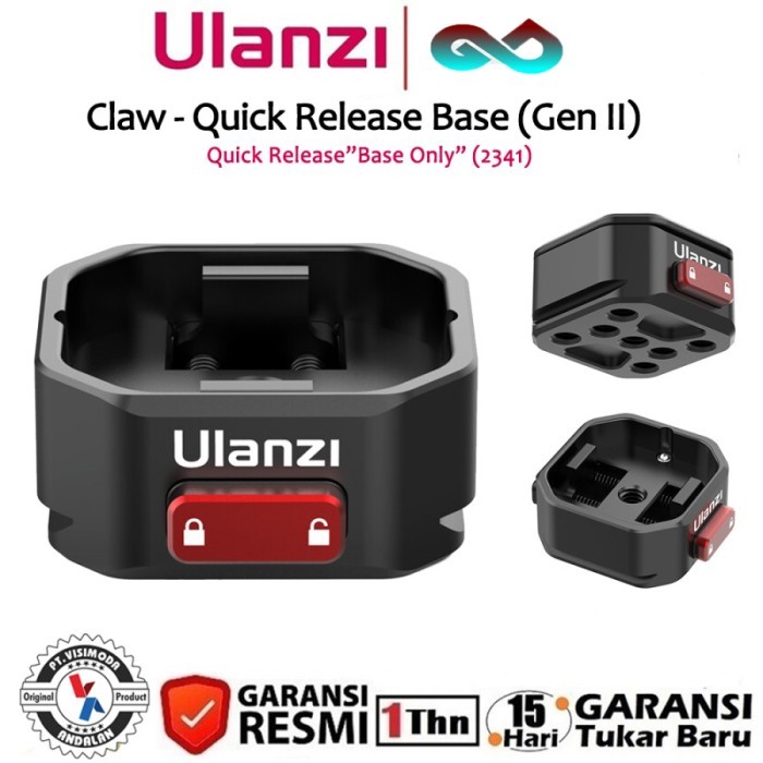 Jual BEBAS ONGKIR - Ulanzi Claw - Quick Release Base for Claw Quick ...