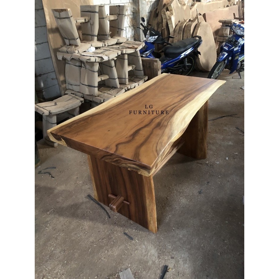 Jual meja tamu solid trembesi | Shopee Indonesia