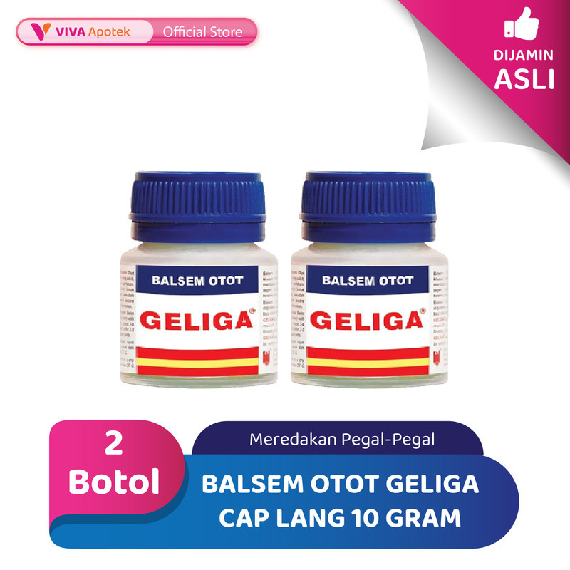 Jual Balsem Otot Geliga Cap Lang 10 Gram Meredakan Nyeri (Pack - 2 Pcs ...