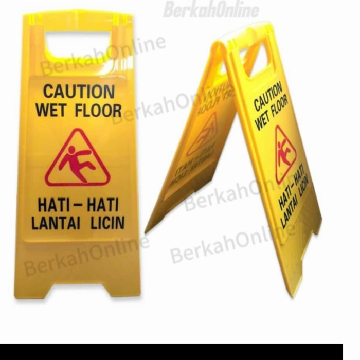 Jual Warning Sign FloorFloor Papan Peringatan Lantai Licin 1 dus isi ...