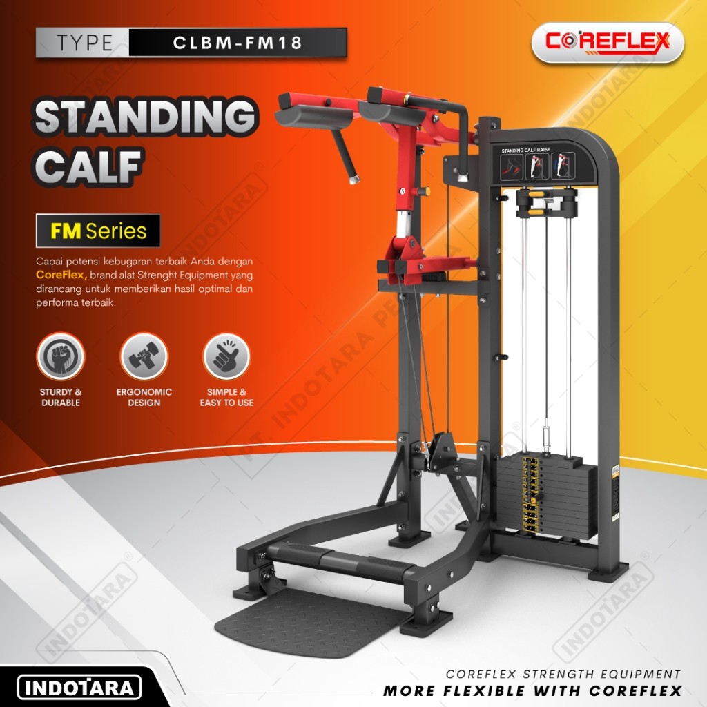 Jual Alat Fitness Gym Coreflex Standing Calf Machine CLBM-FM18 | Shopee ...