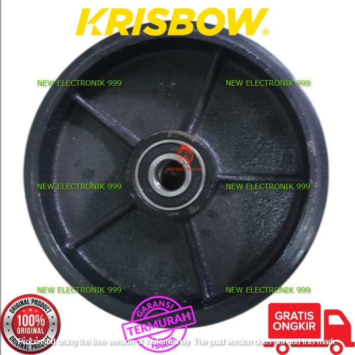 Jual Krisbow Roda Hand Pallet 3 Ton KW0500090 PU STEERING WHEEL HAND ...