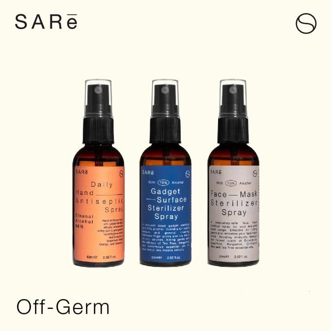 Jual SARE OFF-GERM SET | DAILY ROUTINE SANITIZER, STERILIZER ...