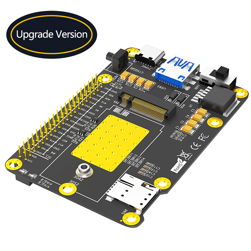 Jual DAMO 3G/4G/5G Base HAT M.2 B Key to USB3.0 Expansion Card with SIM ...