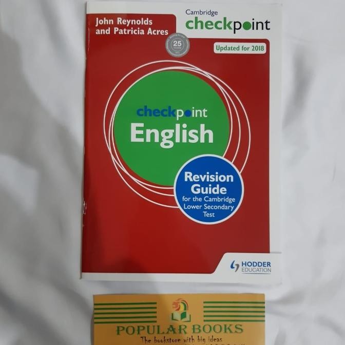 Jual Cambridge Checkpoint English Revision Guide For Lower Secondary ...
