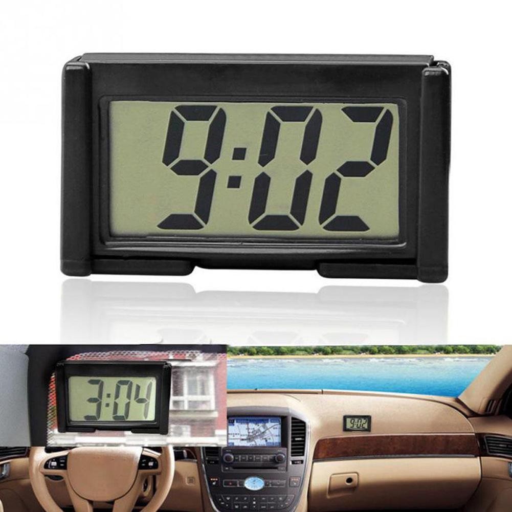 Jual Digital Car Clock Small Car Dashboard Clock Self Adhesive Stick ...