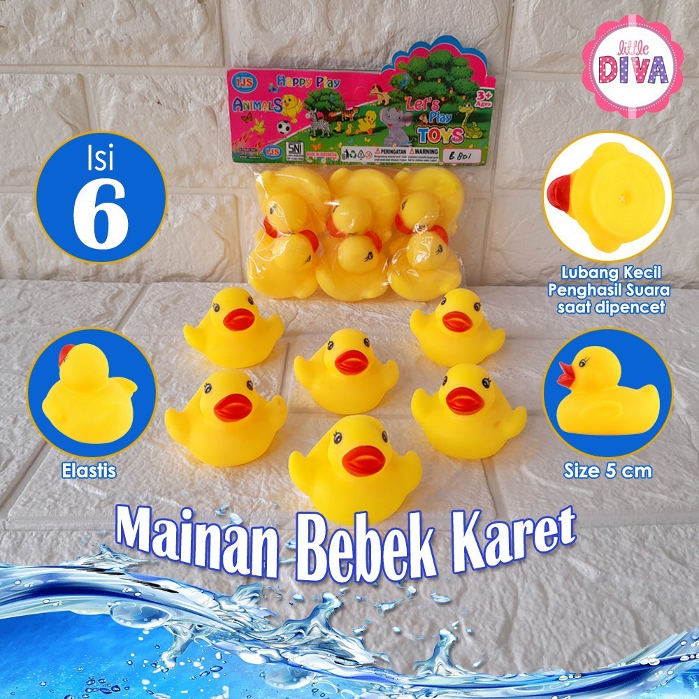 Jual MAINAN BEBEK KARET Isi 4 / 6 atau ECER - Mainan Bebek Karet ...