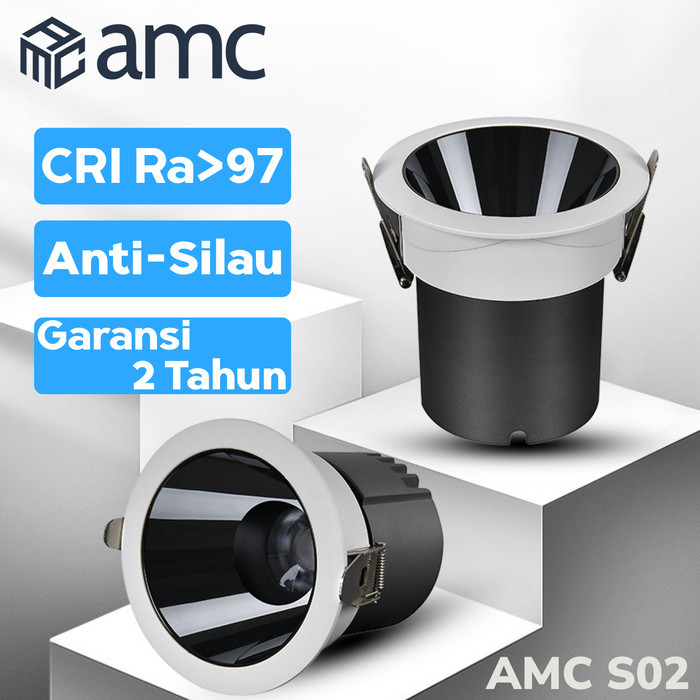 Jual Amc S02 Cob Led Spotlight Cri Ra 95+ Lampu Sorot Plafon Spot Light | Shopee Indonesia