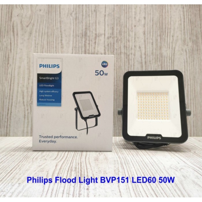 Jual Lampu Sorot Led Philips 50 Watt 50W Philips Bvp161 Floodlight Led ...