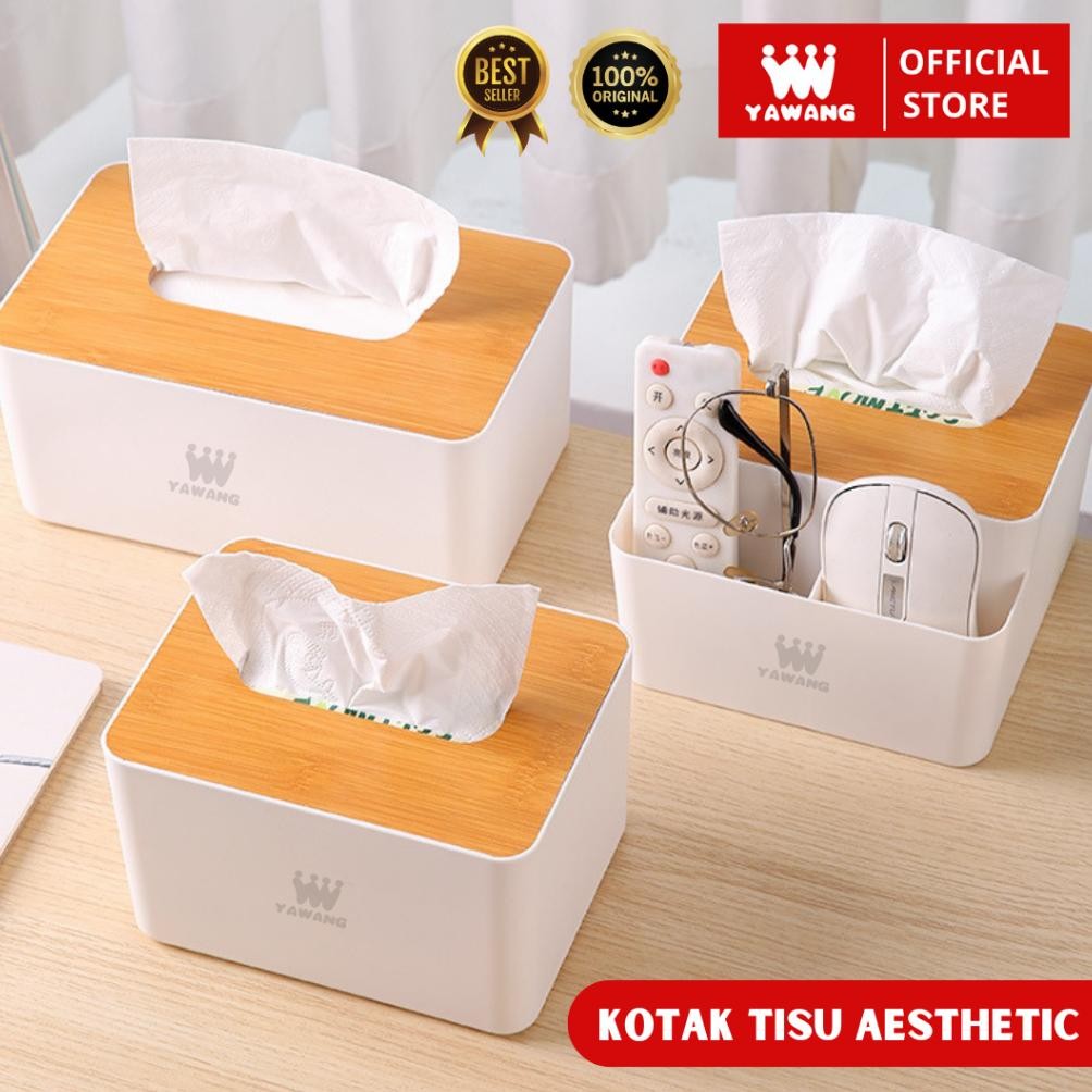 Jual WDM-2227 Yawang tempat tissue Kotak Tisu Putih aesthetic estetik ...