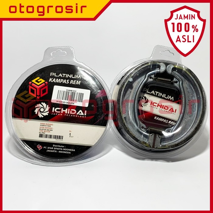 Jual Ichidai - Kampas Rem Tromol GL Pro (Black Engine), Neotech, Tiger ...