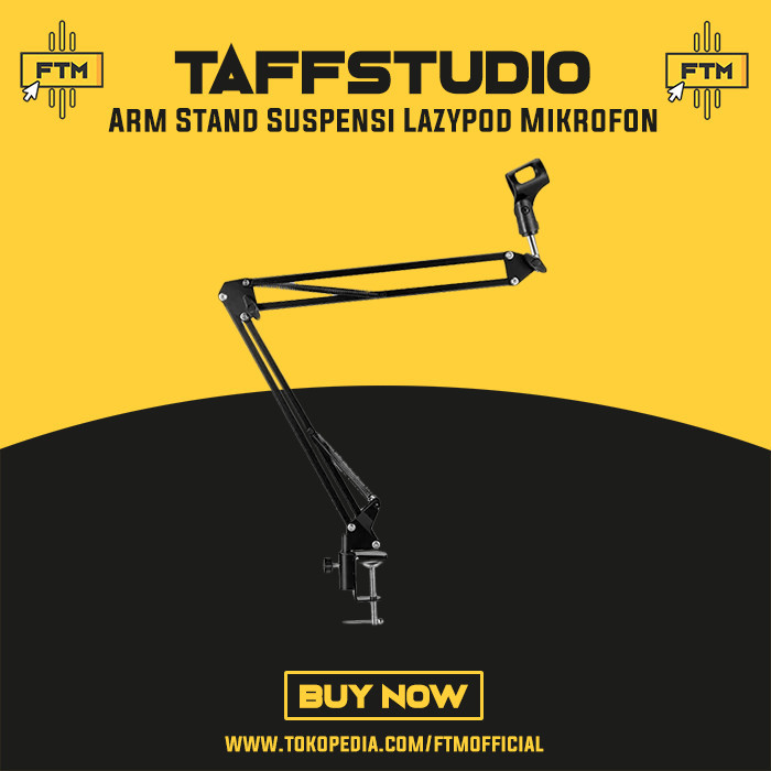 Jual Stand Microphone Stand Mic Arm Adjustable Suspensi Lazypod Suspension | Shopee Indonesia