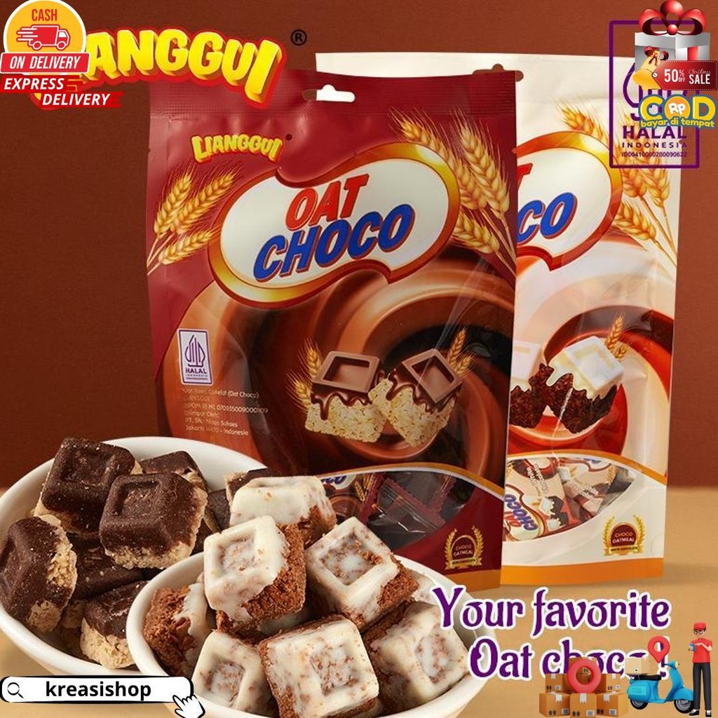 Jual [Halal] Lianggui Crisp Choco Coconut/ Strawberry/ Choco & Milk ...