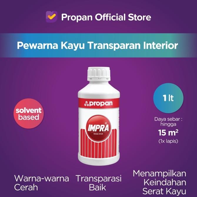 Jual CAT KAYU PROPAN IMPRA WOOD STAIN WS-162 B WARNA MUDA - 1L | Shopee ...