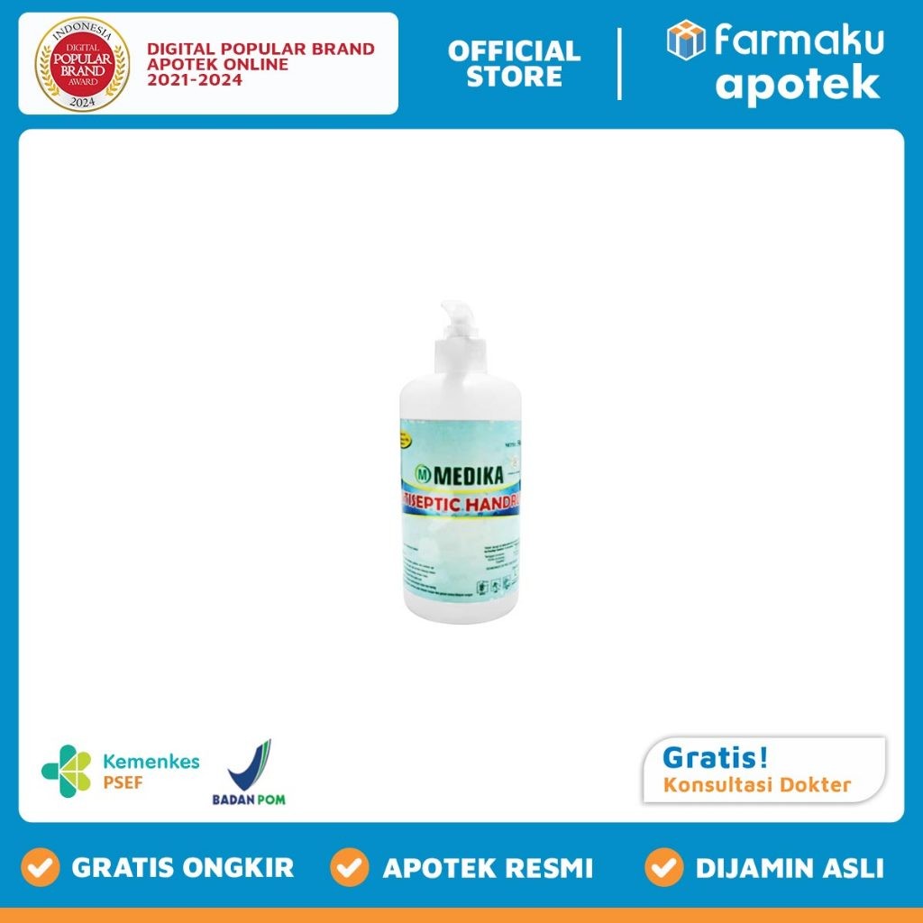 Jual Medika Hand Sanitizer Antiseptik 500 ml - PSG | Shopee Indonesia