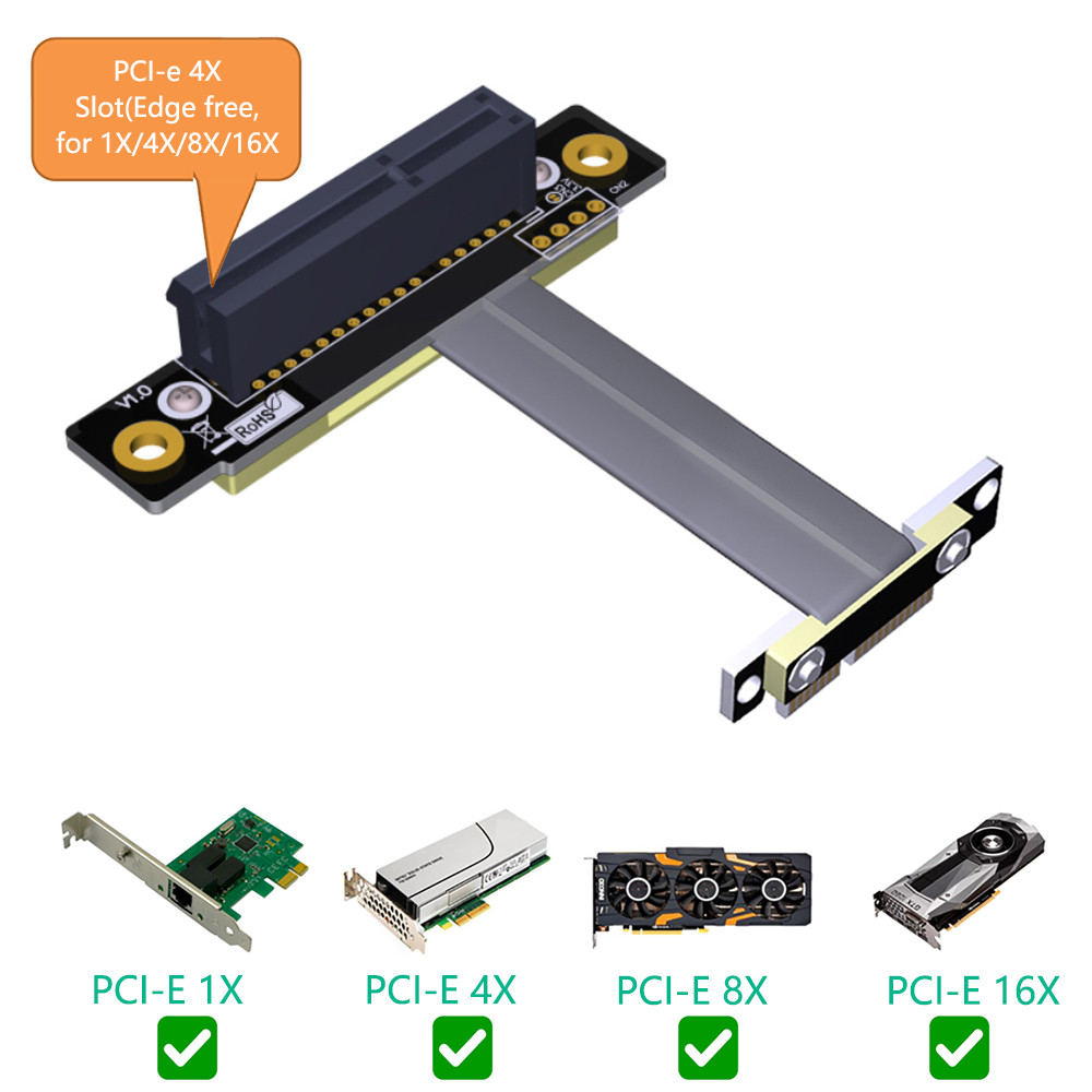 Jual LAGI BERJUANG PCI Express PCIE Riser Card PCI-E 1x to 4x Riser ...