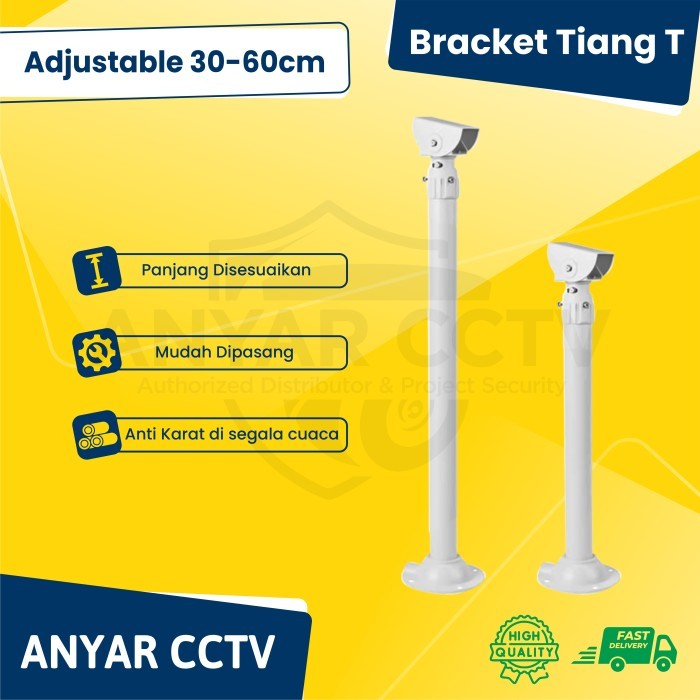 Jual Ready Bracket Tiang T Adjustable Bracket Tiang CCTV TT-35 II ...