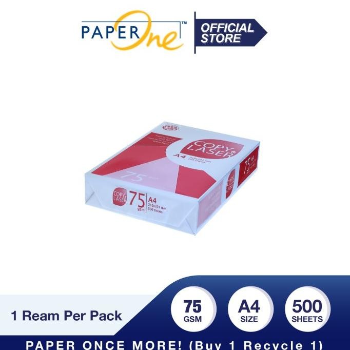 Jual Copy & Laser Kertas A4 75gr Copier 1 Rim (500 lembar) Kertas HVS ...