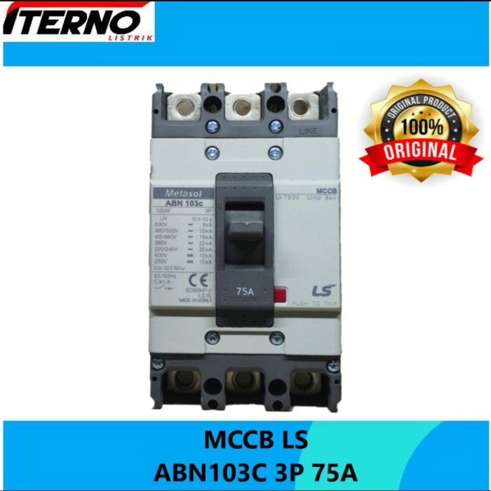 Jual MCCB ABN103C 3P 75A LS Metasol ABN 103C | Shopee Indonesia