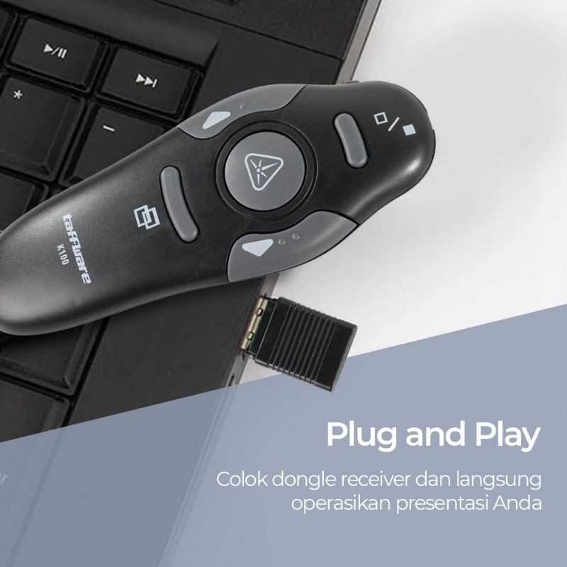 Jual New Wireless Laser Presenter Cursor Control Pointer 2.4GHz Model ...